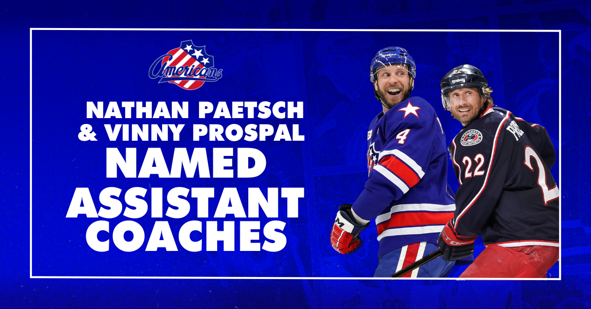 PAETSCH, PROSPAL NAMED AMERKS ASSISTANT COACHES | Rochester Americans