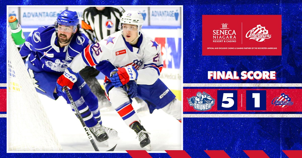 MURRAY SCORES LONE GOAL IN 5-1 LOSS TO CRUNCH | Rochester Americans