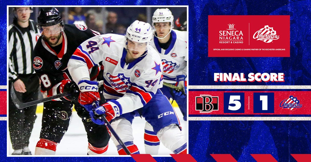AMERKS WIN STREAK SNAPPED IN 5-1 LOSS TO BELLEVILLE | Rochester Americans