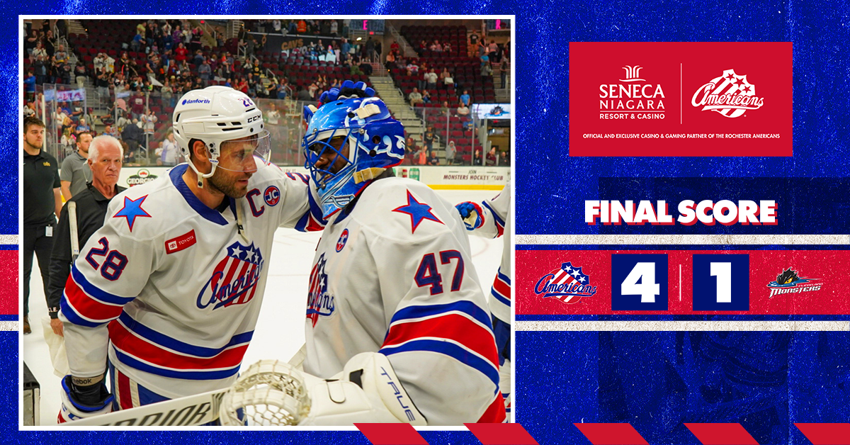 AMERKS TOP MONSTERS IN REGULAR SEASON FINALE | Rochester Americans