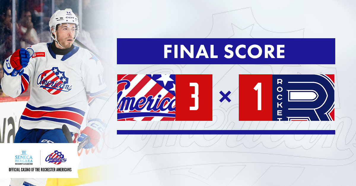 STRONG SECOND PERIOD SENDS AMERKS PAST ROCKET | Rochester Americans