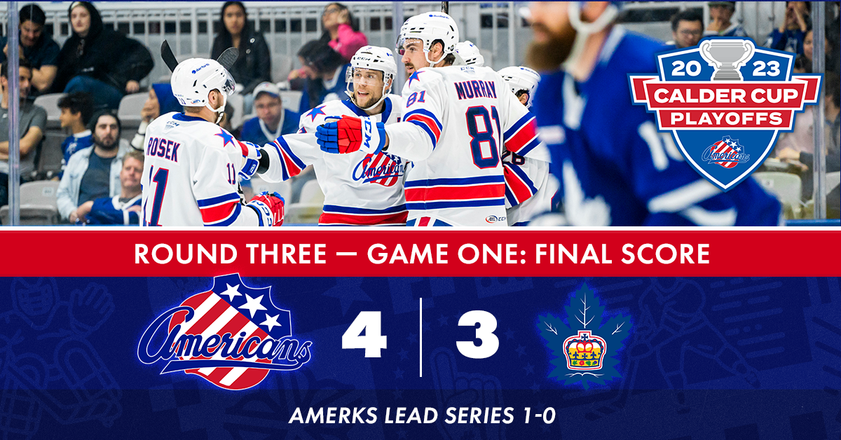 SPECIAL TEAMS LEAD AMERKS TO 4-3 WIN IN SERIES OPENER | Rochester Americans
