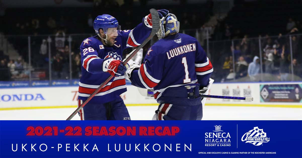 UKKO-PEKKA LUUKKONEN'S TOP THREE MOMENTS OF THE SEASON | Rochester ...