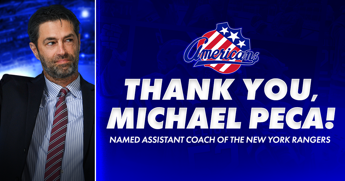 PECA JOINS NEW YORK RANGERS AS ASSISTANT COACH | Rochester Americans