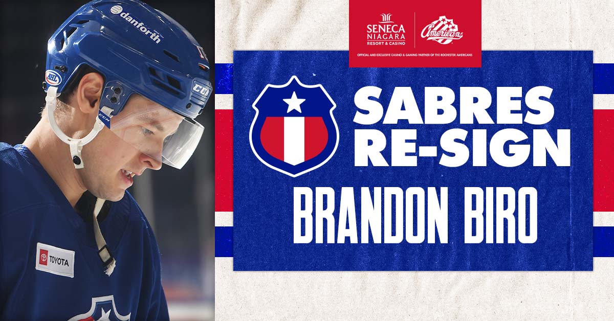 SABRES RE-SIGN BIRO TO TWO-YEAR CONTRACT | Rochester Americans