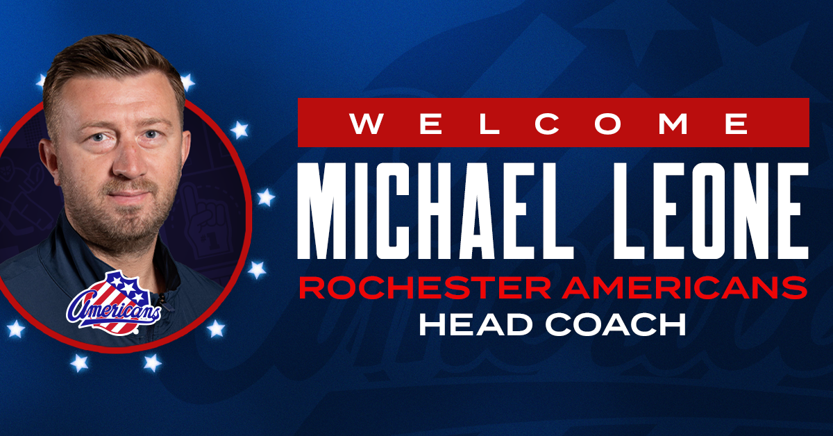 MICHAEL LEONE NAMED HEAD COACH OF THE ROCHESTER AMERICANS | Rochester ...