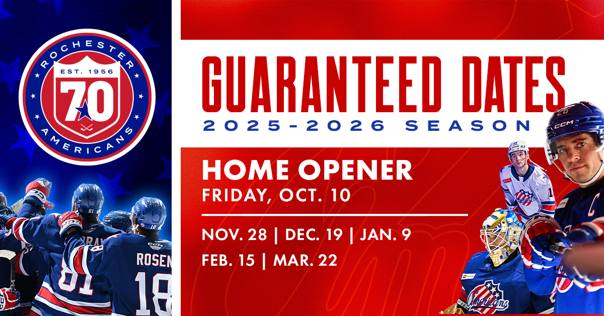 AMERKS UNVEIL GUARANTEED HOME DATES FOR 2025-26 SEASON | Rochester ...