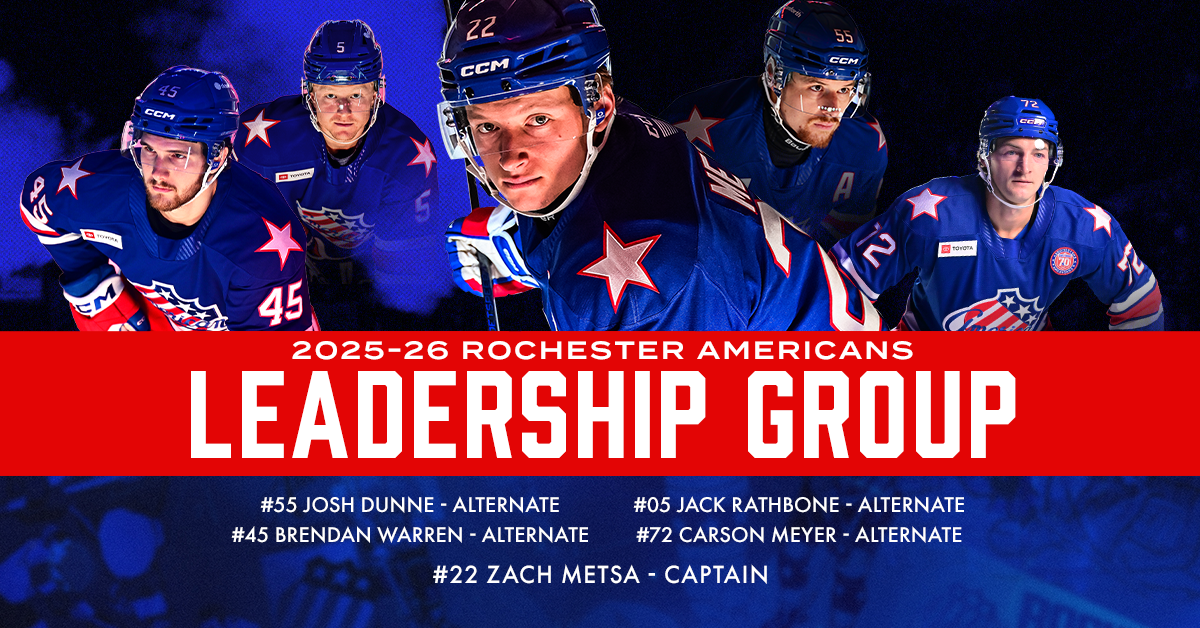 AMERKS NAME LEADERSHIP GROUP, ANNOUNCE METSA AS 65TH CAPTAIN ...